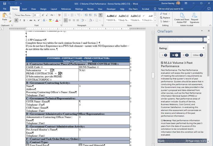 Top Tip for Creating an Annotated Outline for your Next GovCon Bid